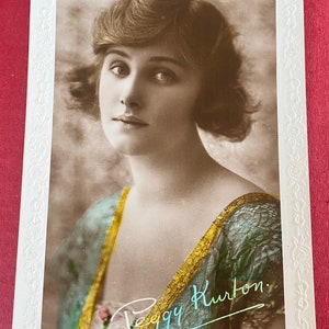 Silent Film Era Postcard, British Actress PEGGY KURTON 1895 to 1970 ...