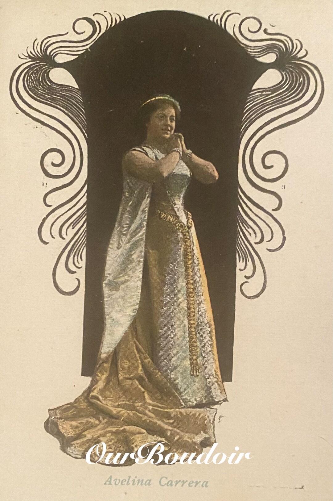 Avelina Carrera, Glamorous Spanish Opera Singer Postcard, Lived 1871 ...