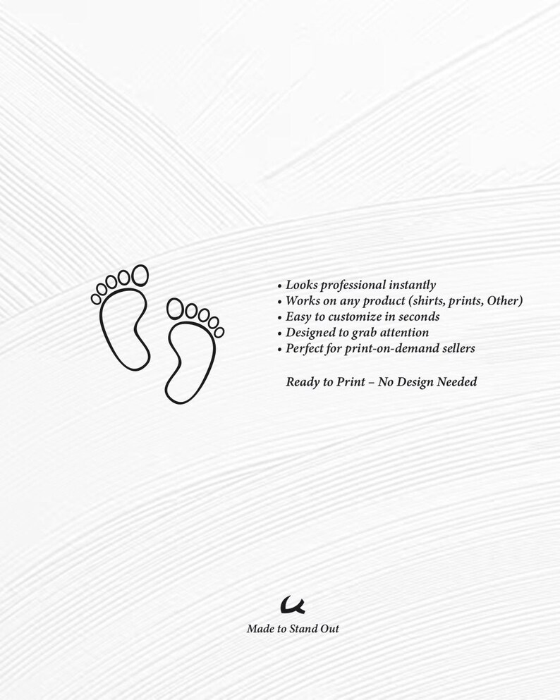 Baby Footprint SVG Bundle, Newborn Feet PNG, Baby Keepsake Cricut ...