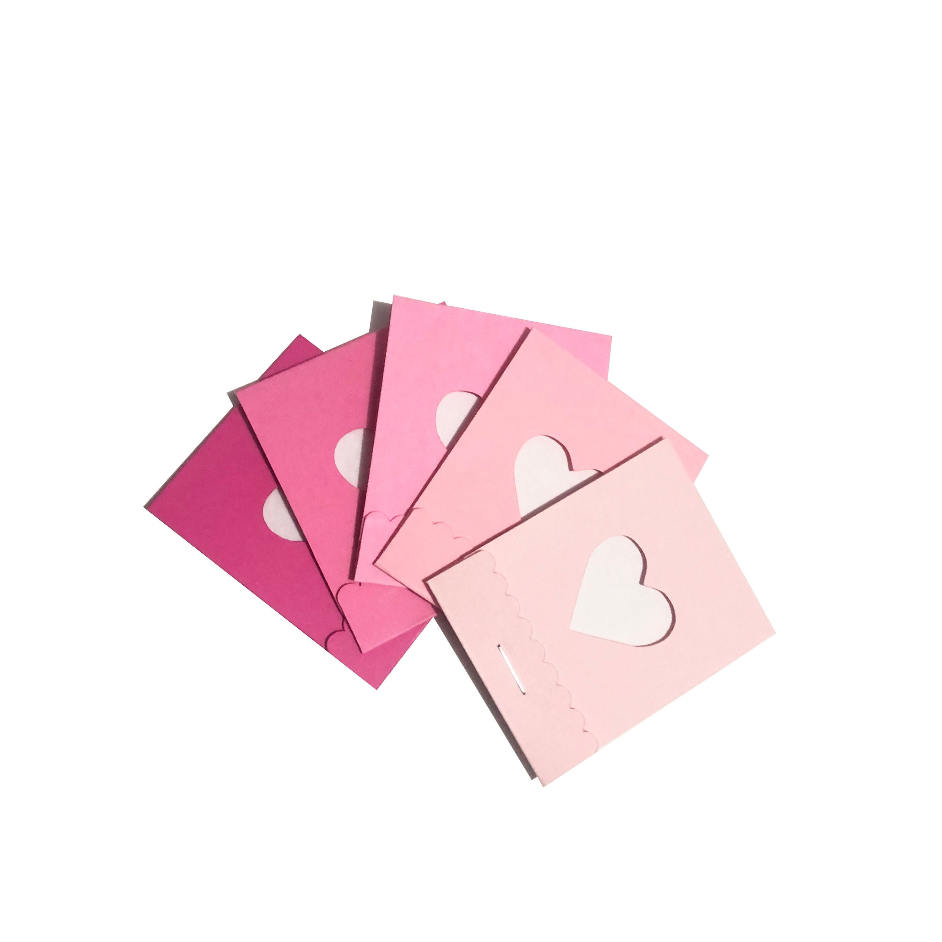 Set of 20 Assortment of Pink Heart Matchbook Notepads Match - Etsy