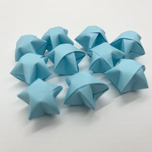 1” JUMBO Pastel Blue Handmade Origami Paper Stars // 50/100 Count ...