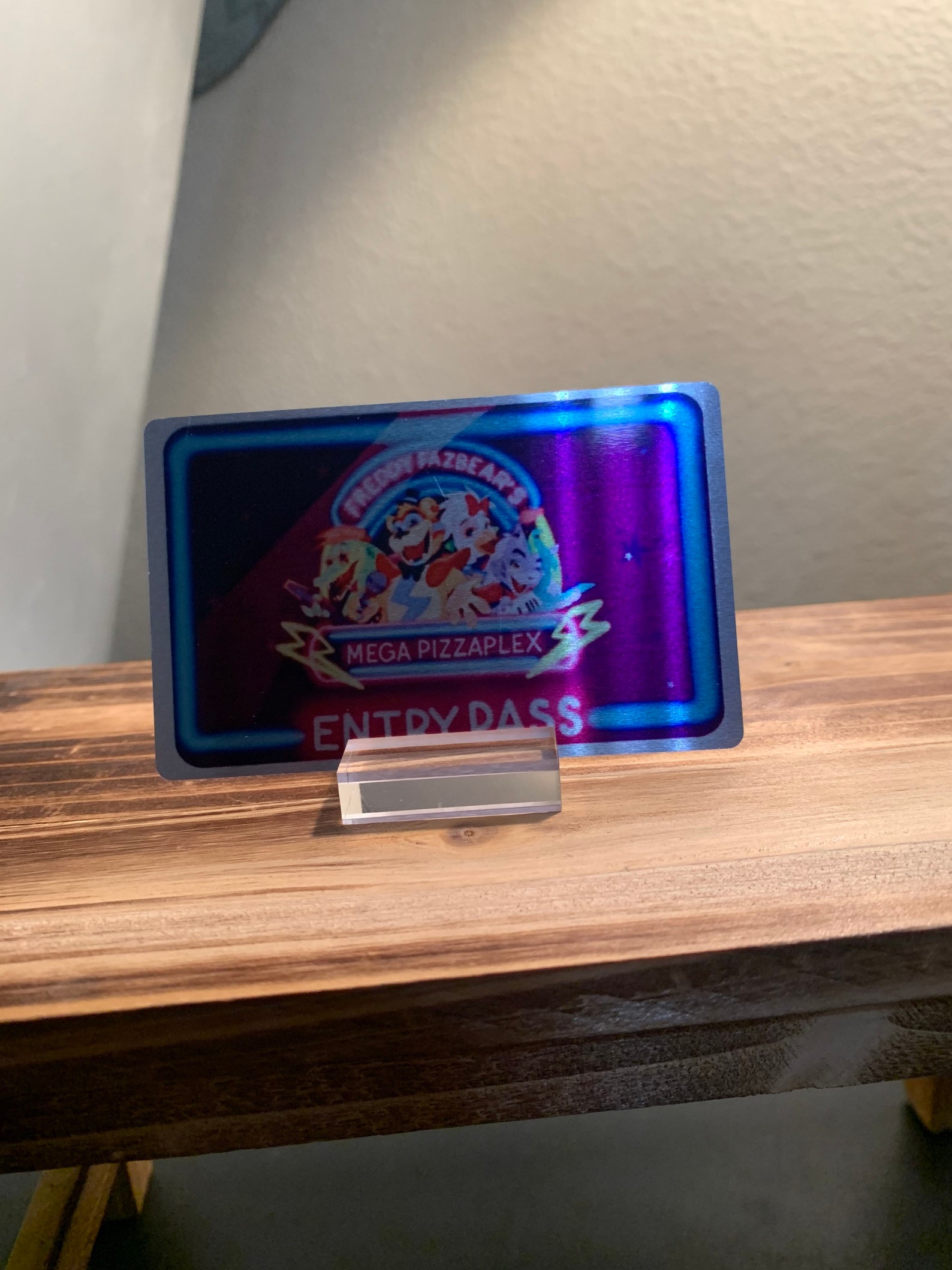 FNAF Entry Pass Freddy Fazbears Mega Pizza Plex aluminum - Etsy