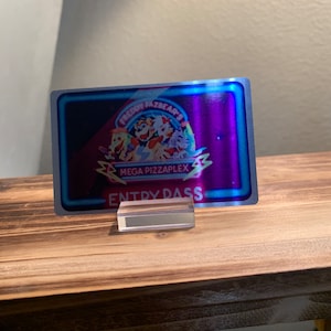 FNAF Entry Pass Freddy Fazbears Mega Pizza Plex aluminum - Etsy UK