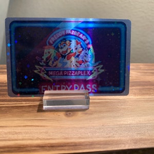 FNAF Entry Pass Freddy Fazbears Mega Pizza Plex aluminum - Etsy UK