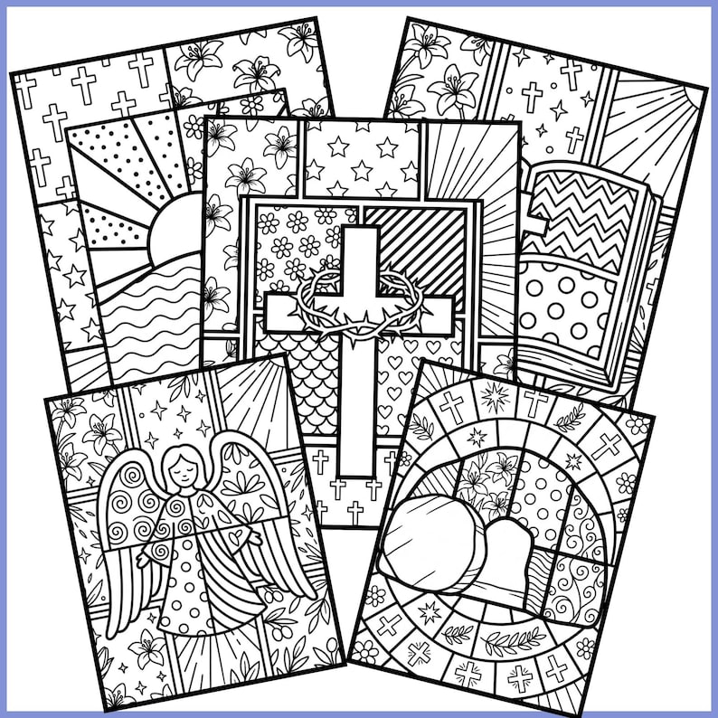 Christian Easter Coloring Pages for Kids | Religious Easter Printable ...