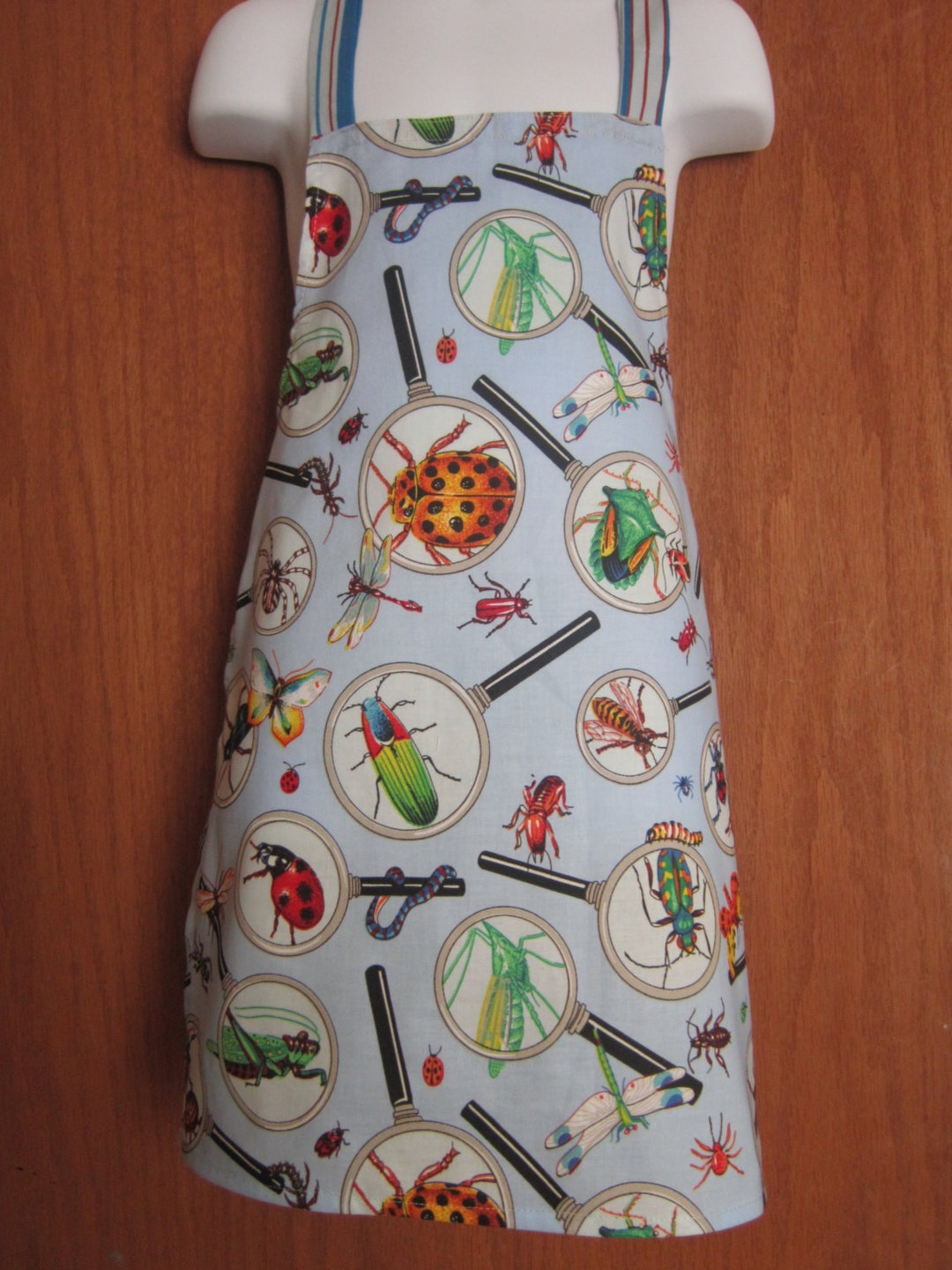 Apron Big Bugs Ants Ladybugs and Magnifying Glass - Etsy