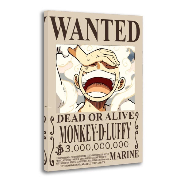 Luffy Bounty Poster - Etsy