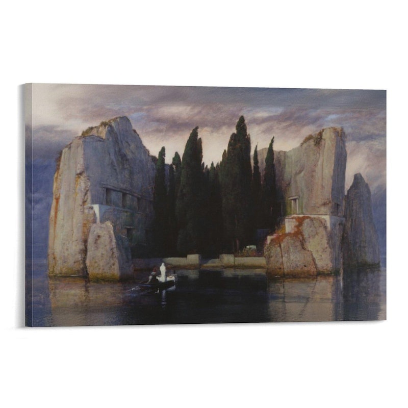 Dark Cemetery Painting - Etsy