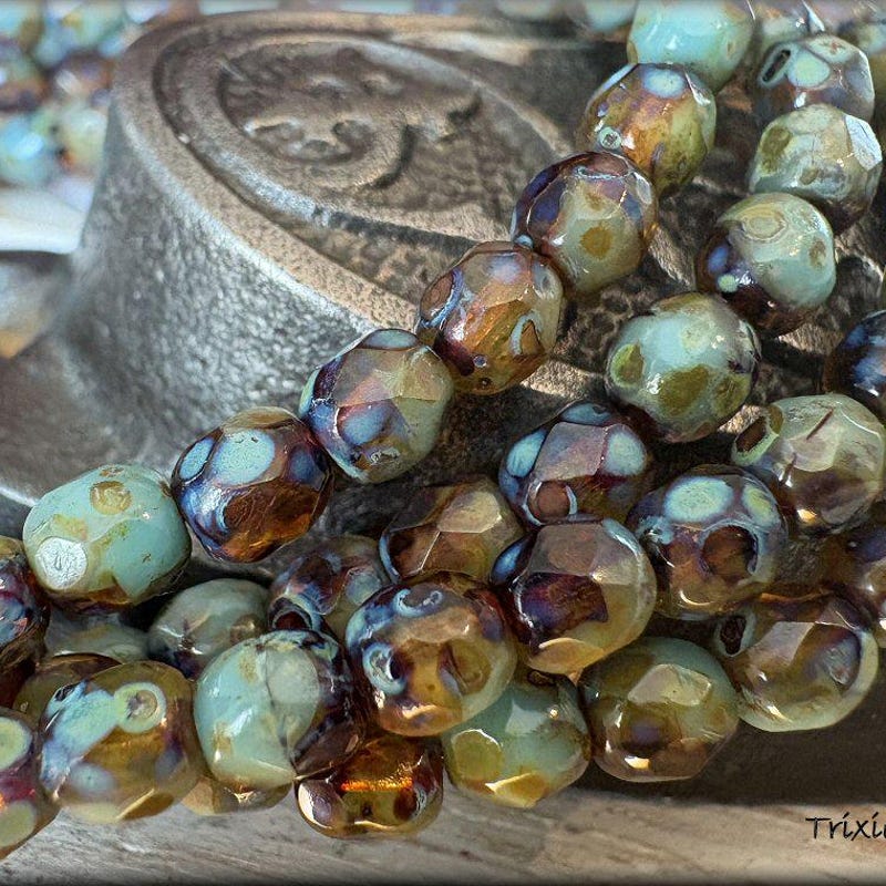 Fire Polished Beads - Etsy