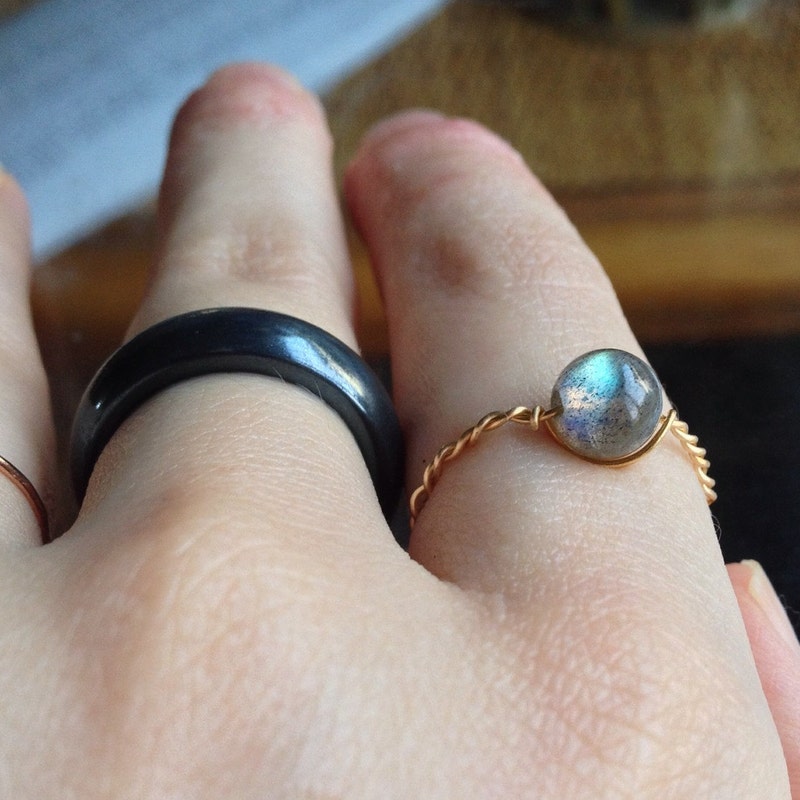 Crystal Ball Ring - Etsy