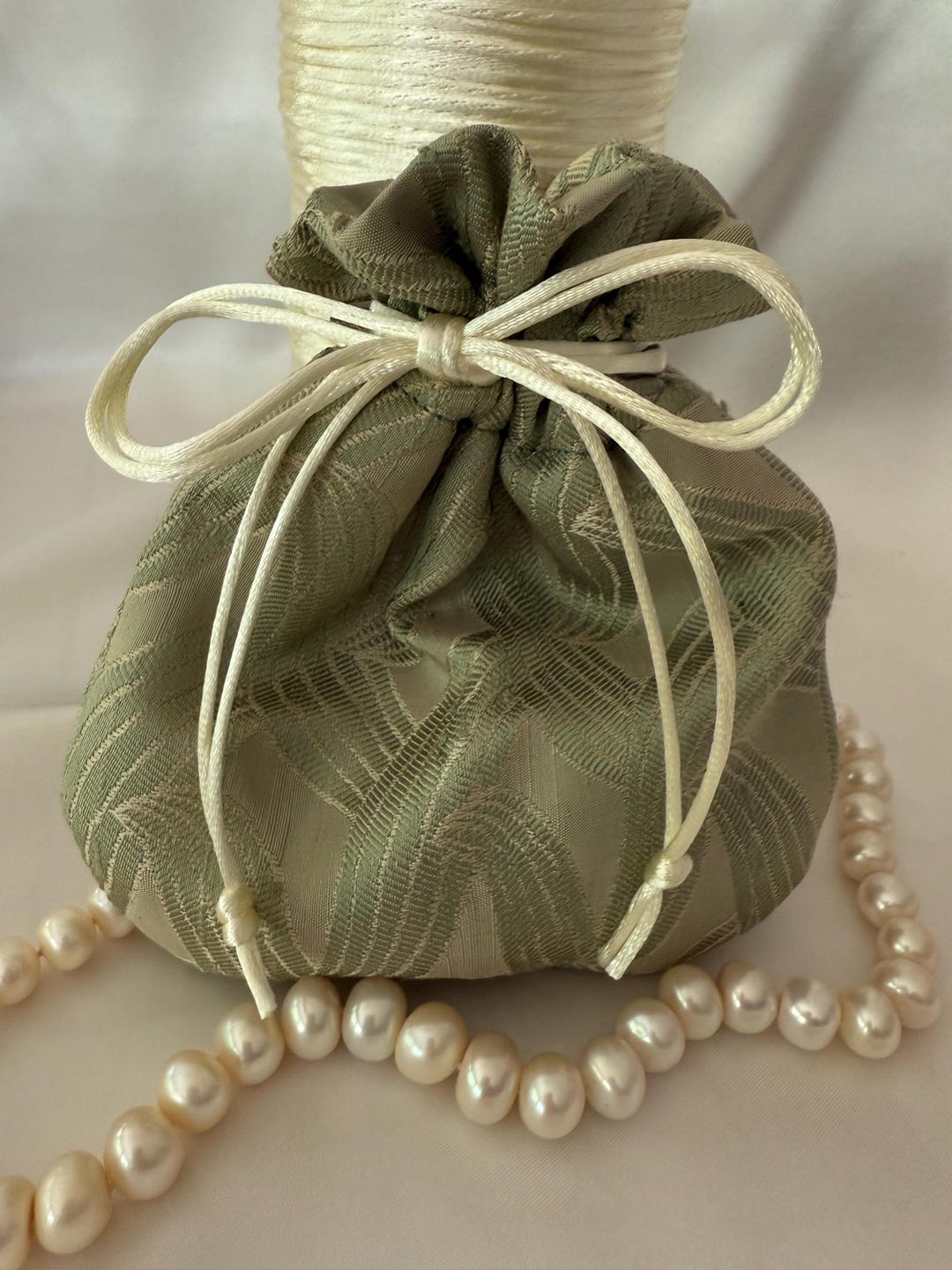 Silk or Linen Pearl Storage Pouch, Jewelry Protection - Etsy