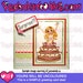 Digital Stamps Birthday Cake Surprise Girl Uncoloured Digital Image for ...