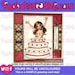 Digital Stamps - Birthday Cake Surprise Girl - Uncoloured Digital Image ...