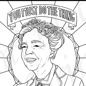 Eleanor Roosevelt, Portraits, Coloring Pages for Adults, Colouring ...