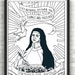 St. Teresa of Avila, Portraits, Coloring Pages for Adults, Colouring ...