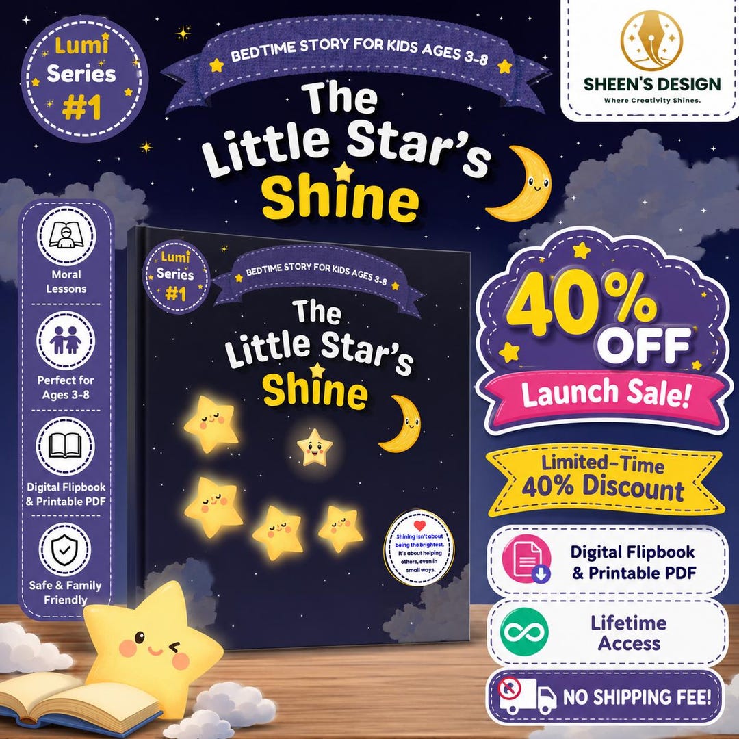 LUMI Series 1 the Little Star's Shine Bedtime Story – Kids Confidence ...