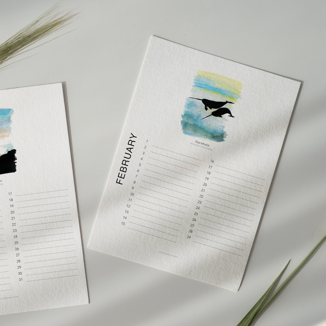 Calendrier Perpétuel à Imprimer Printable Perpetual Calendar Monthly ...