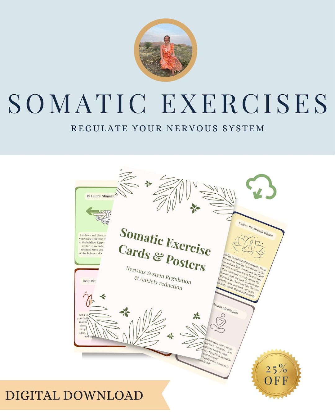 Somatic Exercise Cards & Posters – Nervous System Regulation (digital ...