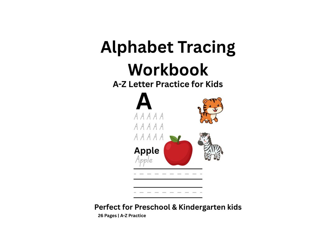 Alphabet Tracing Workbook for Kids | A-Z Letter Practice Printable ...