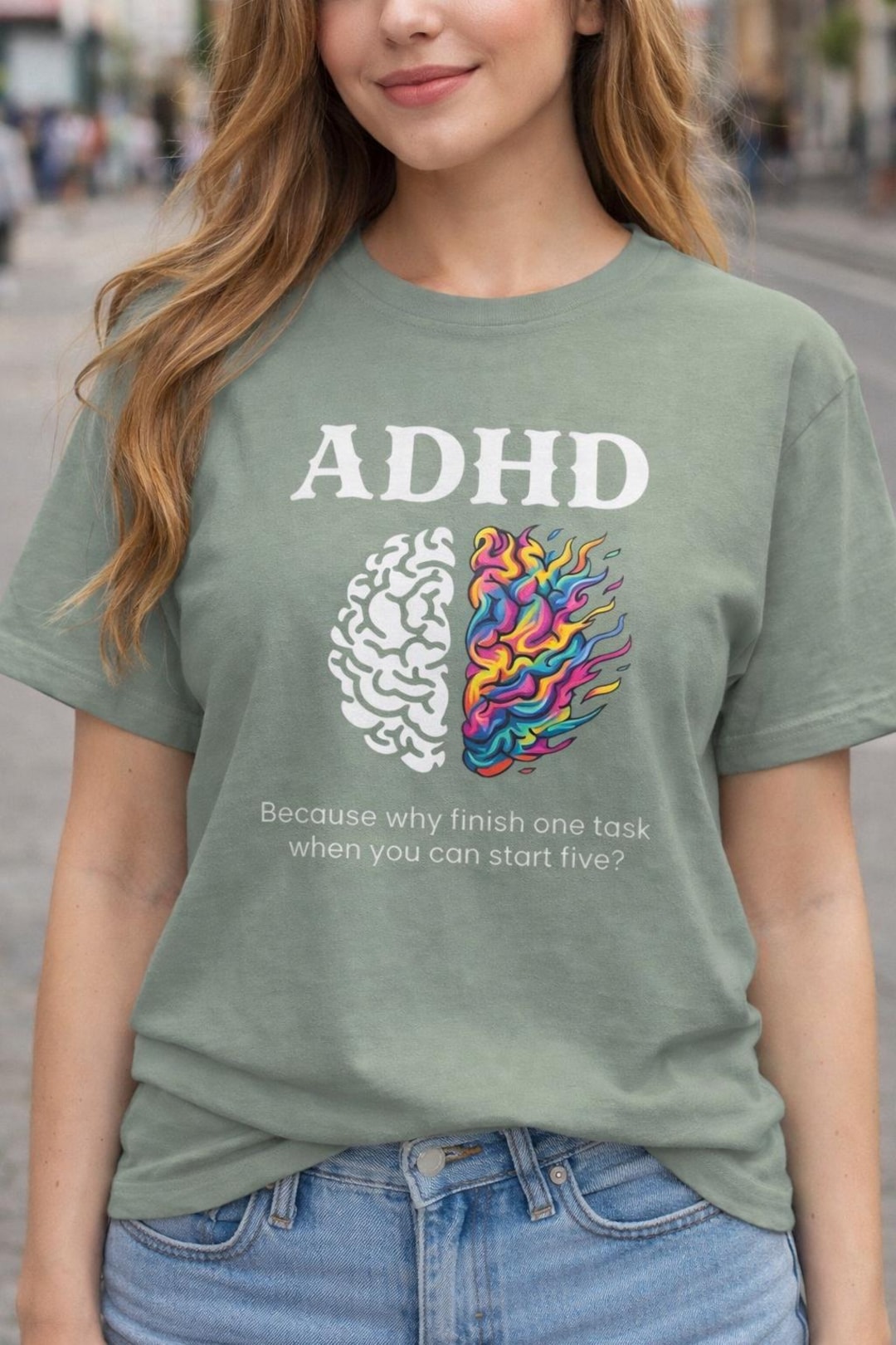 ADHD Shirt | Neurodivergent, Overstimulated, Relatable Humor Tee - Etsy