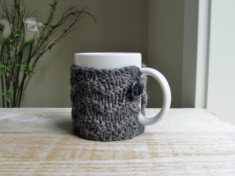 Coffee Cozy PATTERN Knitting Pattern PDF Pattern DIY Gift | Etsy