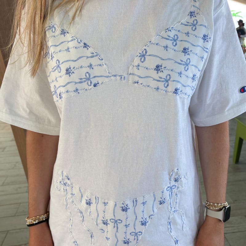 Sewn Patch T Shirt - Etsy