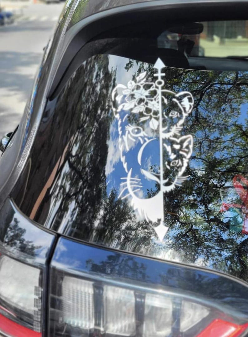 Lioness and Cubs Car Sticker Decal Lioness Mom - 1, 2 or More Cubs ...