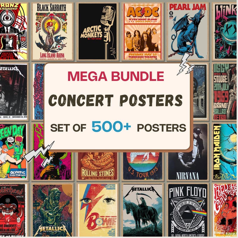 Concert Posters - Etsy