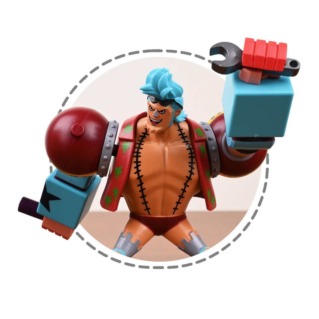 MOC Minifigure Franky – One Piece Cyborg Shipwright, SUUUUPER! Birthday ...