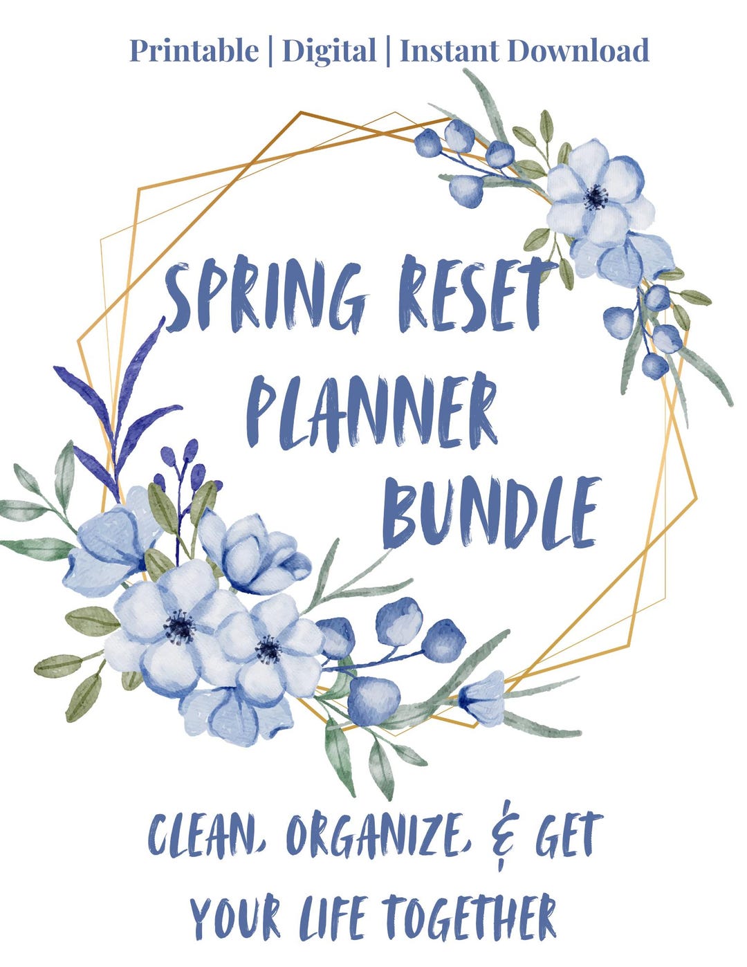 Spring Reset Planner Bundle | Printable Cleaning & Life Reset - Etsy