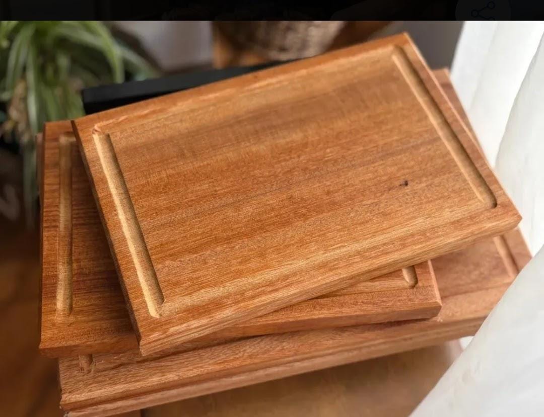 Premium Solid Wood Cutting Board – Brazilian Hardwood – Thick Butcher ...