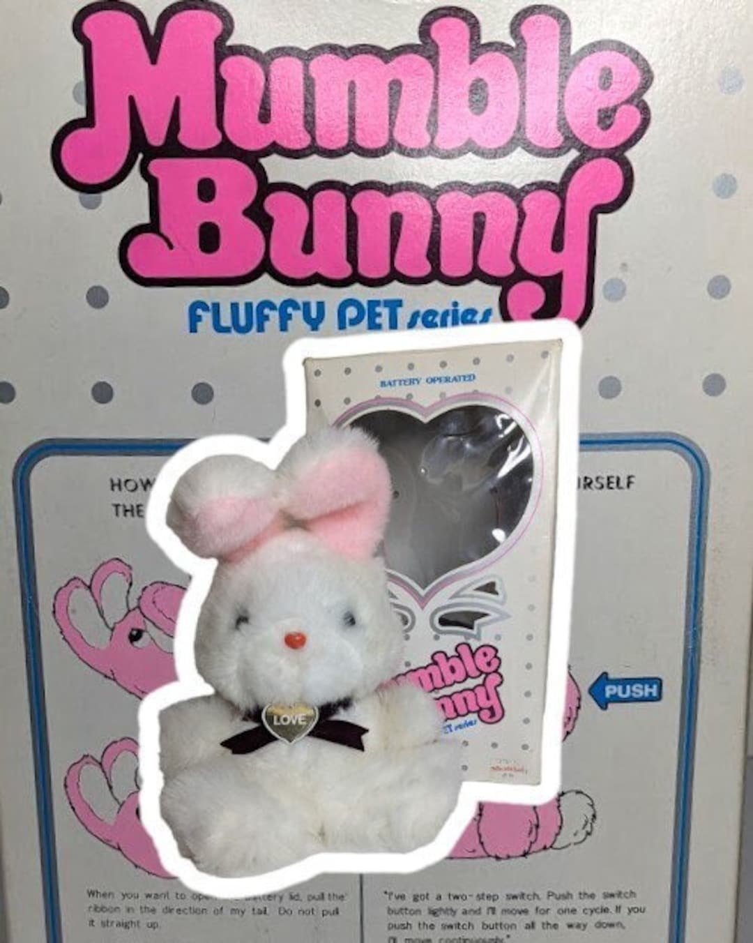 Vintage Iwaya 1983 Mumble Bunny Rabbit Toy - Etsy