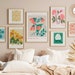 Flower Wall Art Set, Floral Art Prints, Botanical Poster Set, Honolulu ...