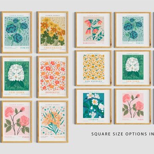 Flower Wall Art Set, Floral Art Prints, Botanical Poster Set, Honolulu ...