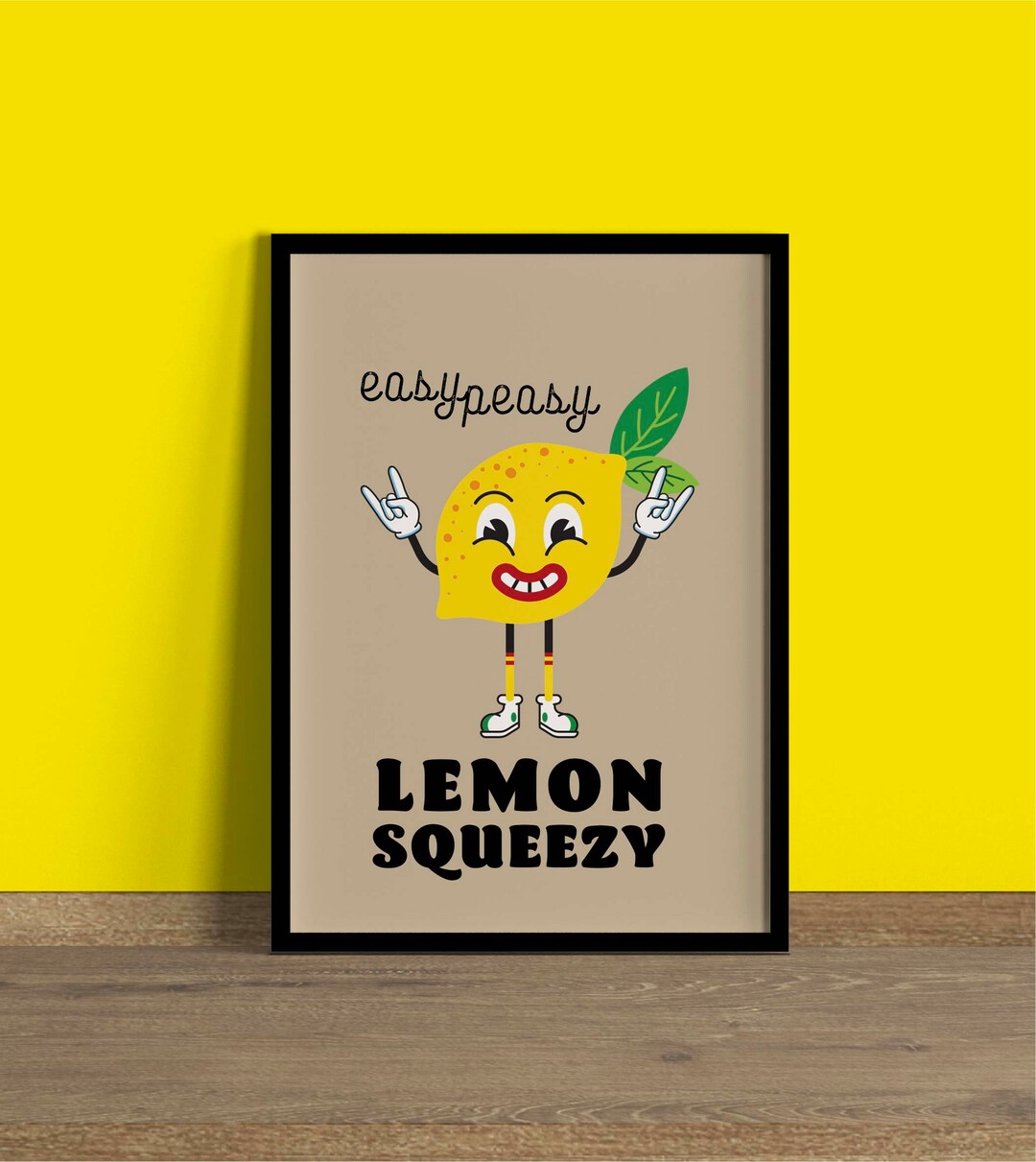 Easy Peasy Lemon Squeezy Trendy Wall Art, Wall Art Prints Trendy, Room ...