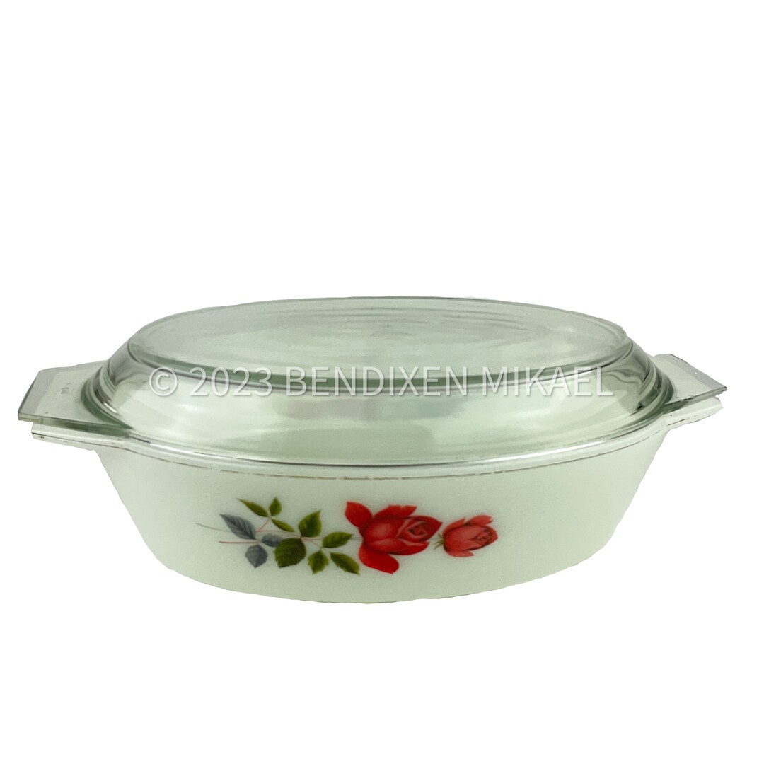 JAJ PYREX Rose, Casserole Dish, Model 524 - Etsy