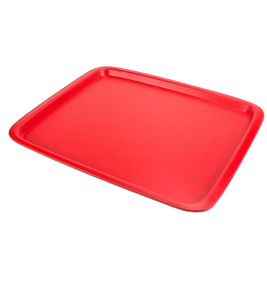 Vintage 1970s Mod Plastic Serving Tray - Rosti Tray - Strawberry Red ...