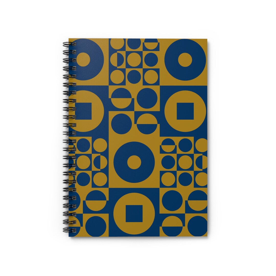 Spiral Notebook Vintage Iconic 70s Design Blue - Etsy