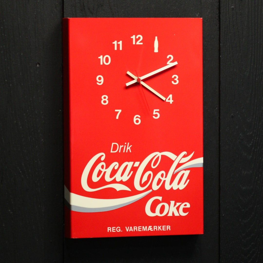 Coca-cola Advertising Wall Clock Postmodern Minimalism Design, 80s ...