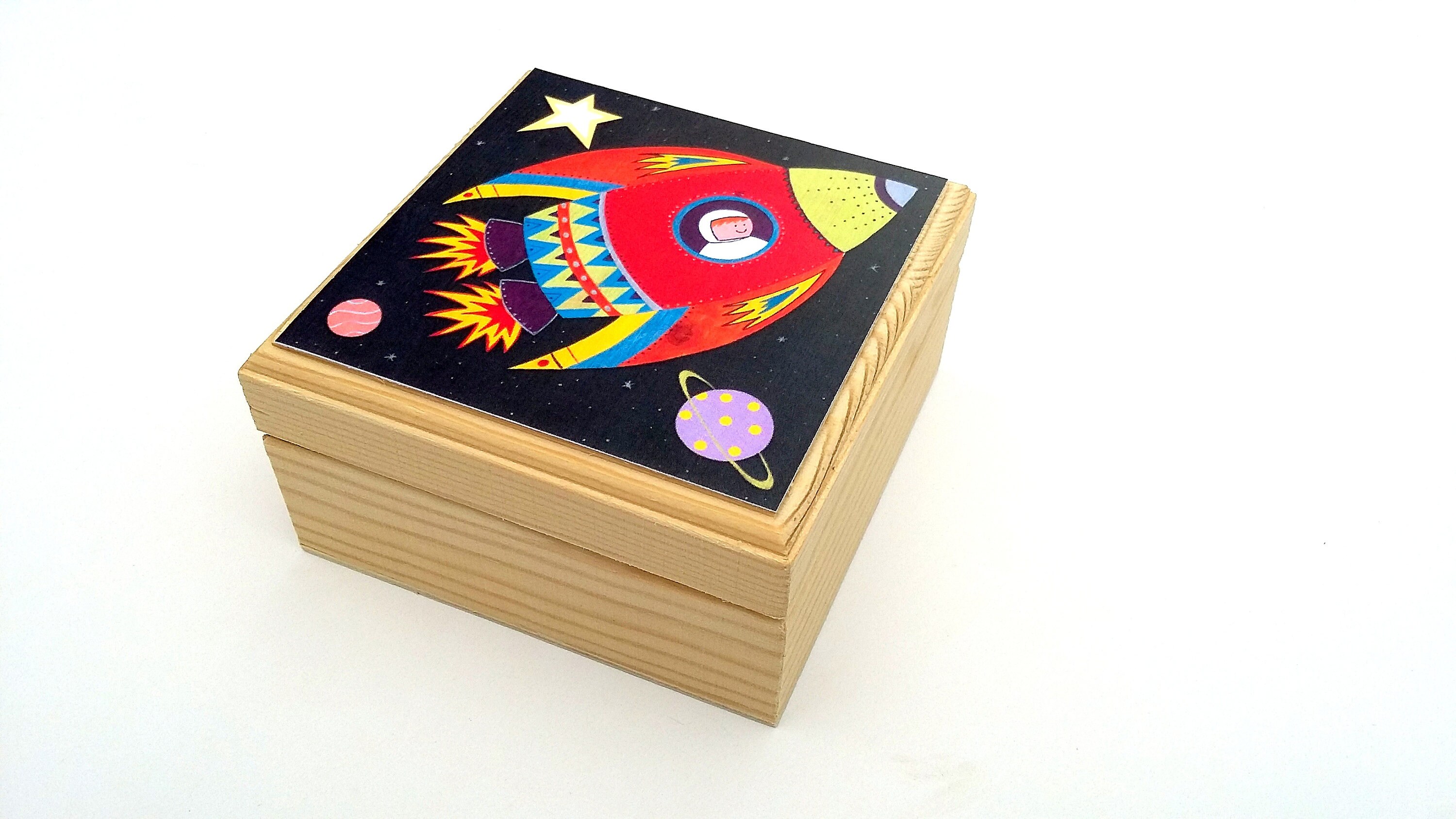 Children's 'rocket' Trinket Box Personalised - Etsy UK