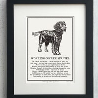 Happiness Starts With a Cocker Spaniel or Two Wall Print - Etsy