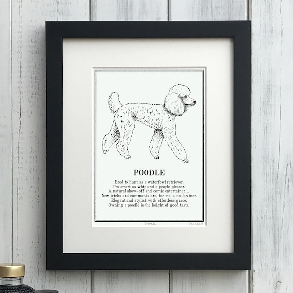 Poodle Art Print - Etsy