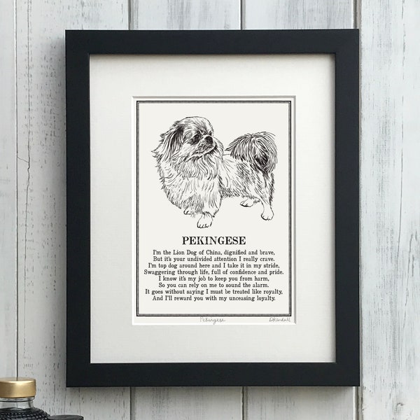 Pekingese Print - Etsy