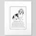 Basset Hound Print: Personalised Illustrated Poem - Etsy