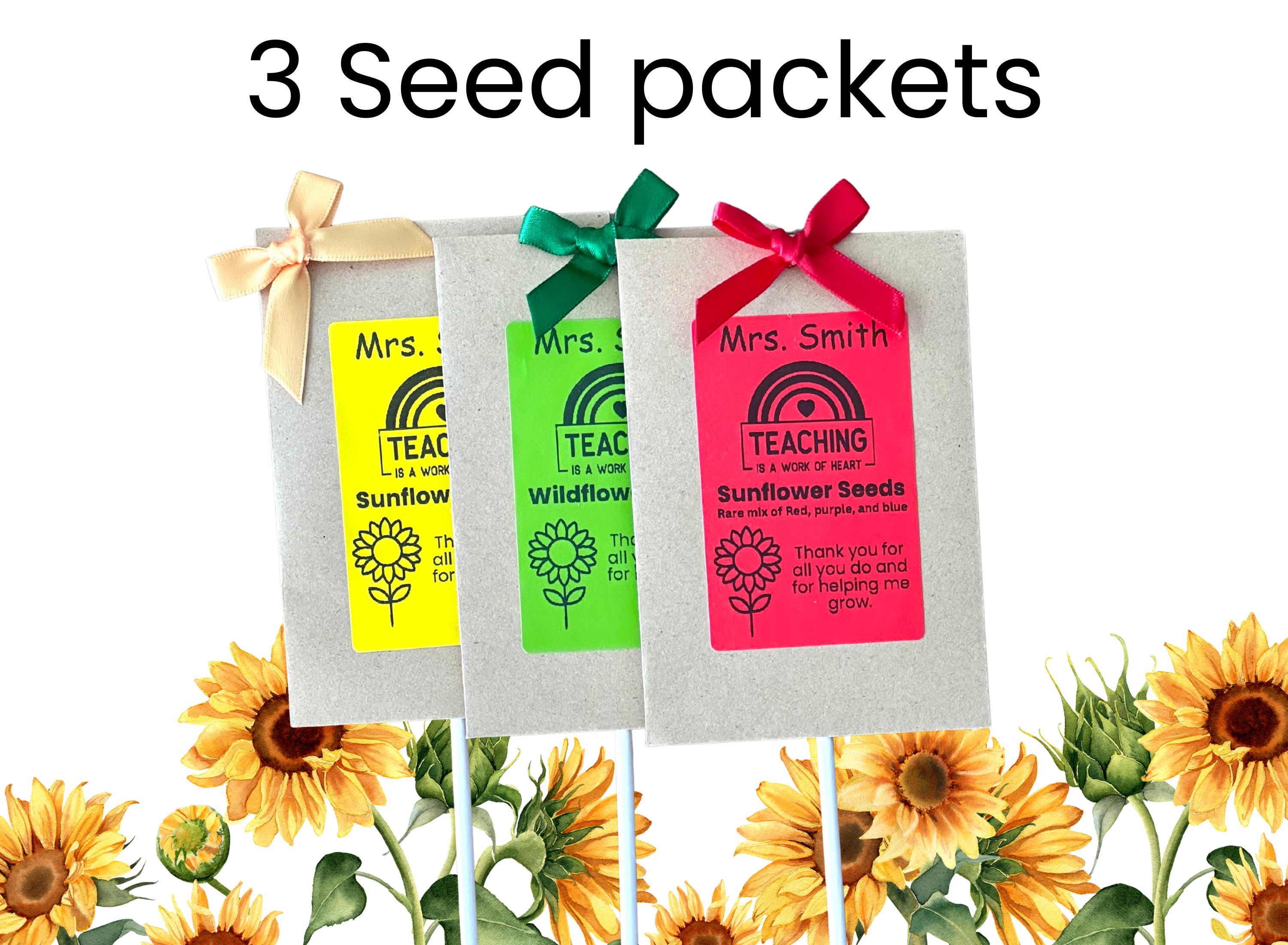 Custom Teacher’s Appreciation Seed Bouquet, Gift for Teacher ...