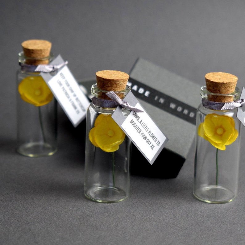 Tiny Buttercup in A Bottle Personalised Gift - Etsy