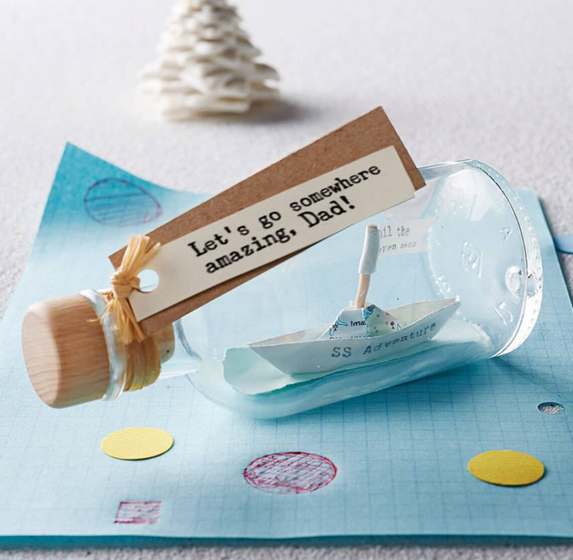 Personalized Ship in Bottle Christmas Travel Gift - Etsy