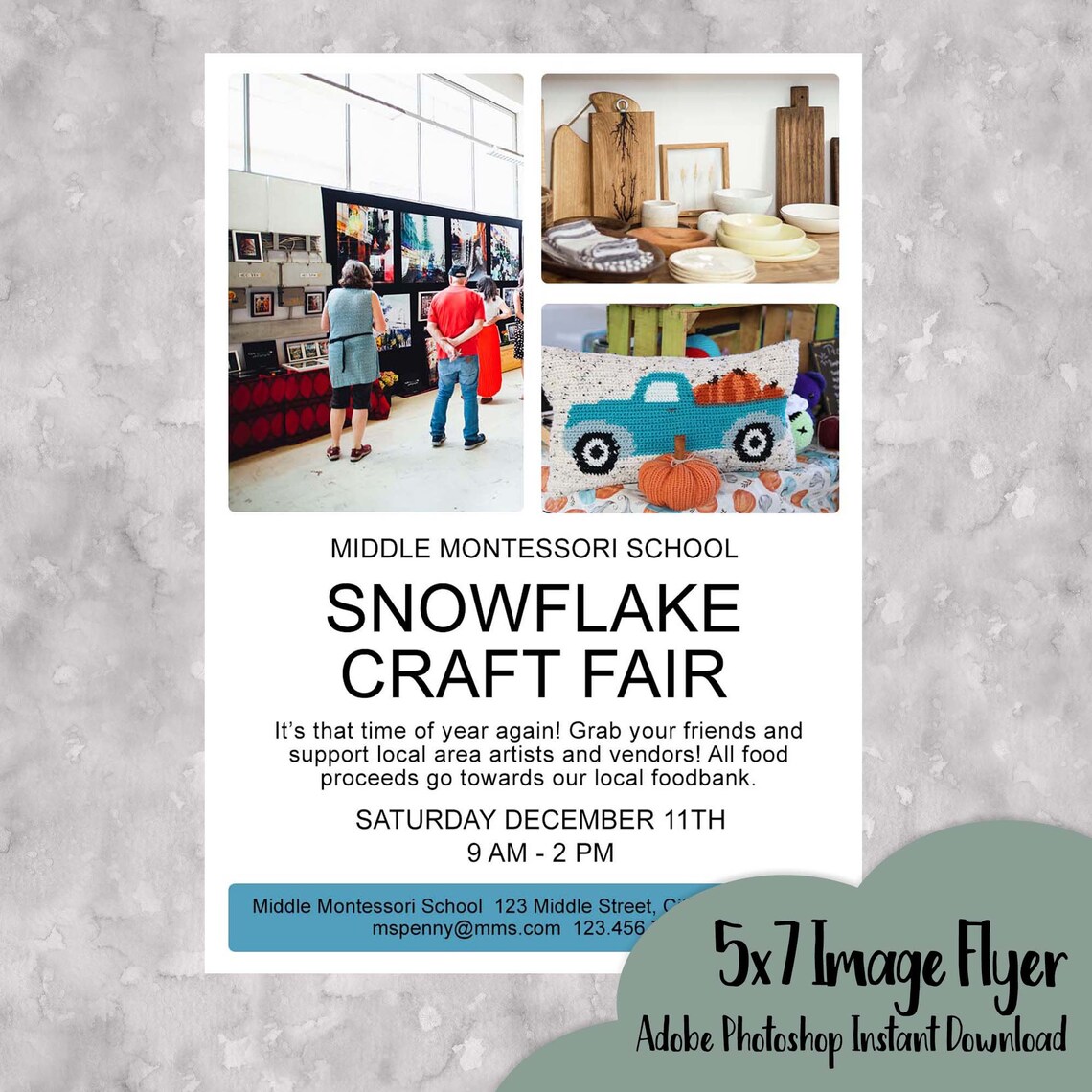 5x7 Event Flyer Template, Photoshop Download, Modern Business Flyer ...