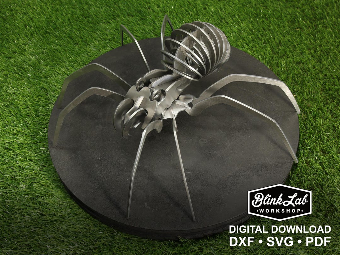 3D Spider Puzzle CNC Cut Files: Garden Decor Model (digital Download ...