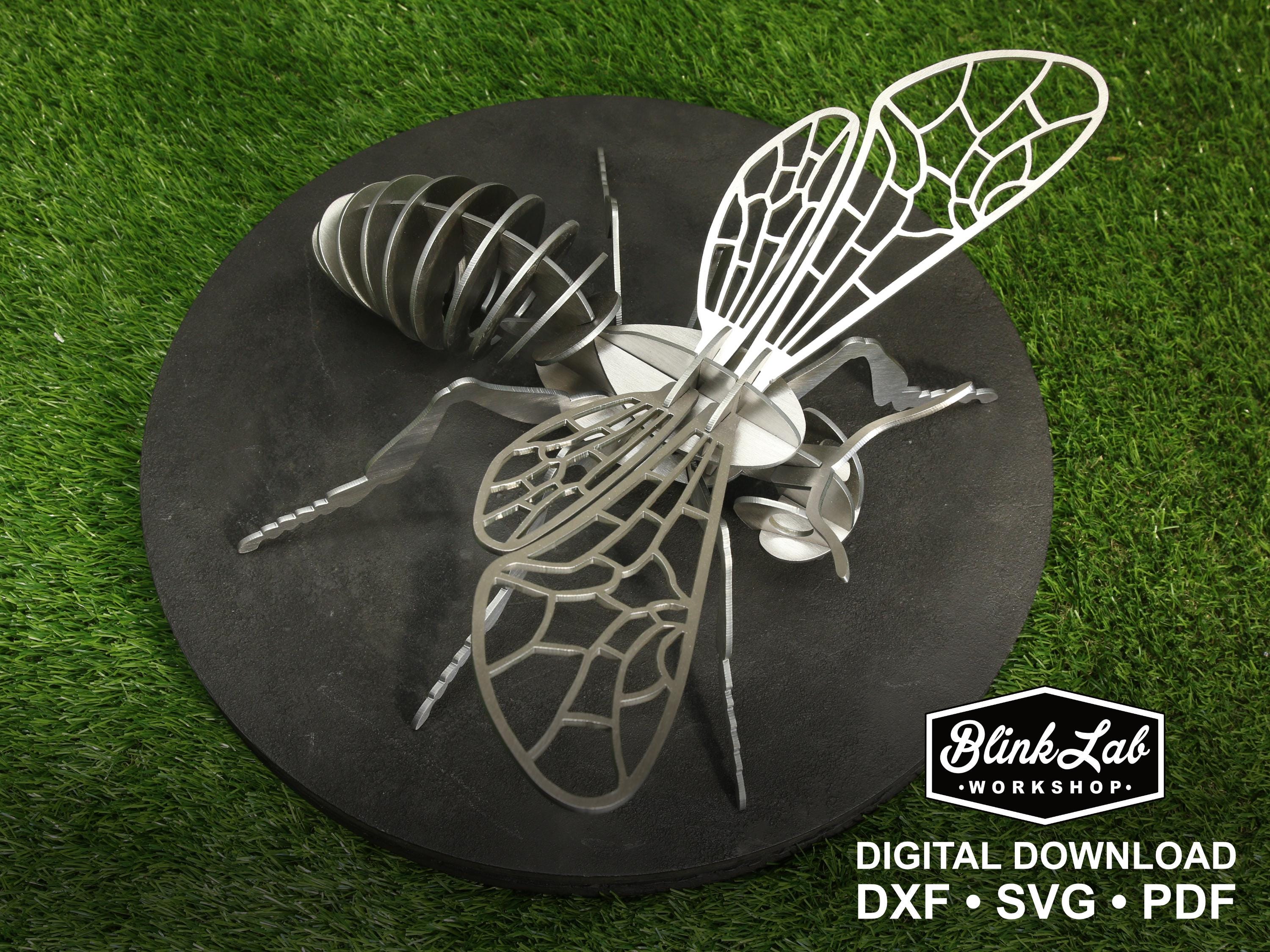 3D Honey Bee Puzzle Model CNC Cut Files (digital Download) - Etsy